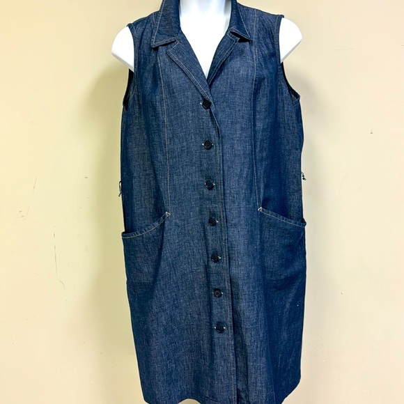 Talbots | Dresses | Plus Size Talbots Denim Colored Dress | Poshmark